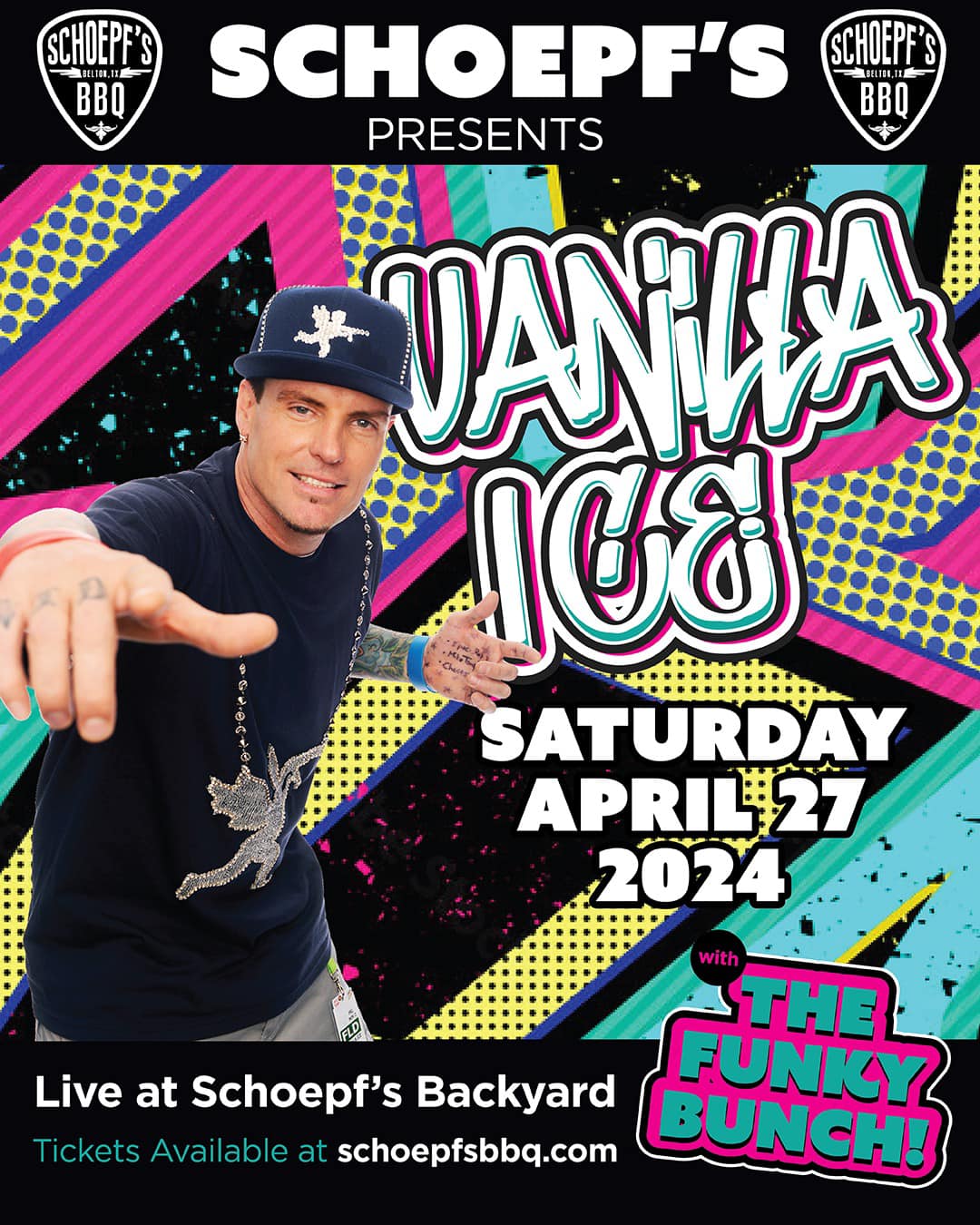 Vanilla Ice w/ The Funky Bunch - Schoepfs BBQ